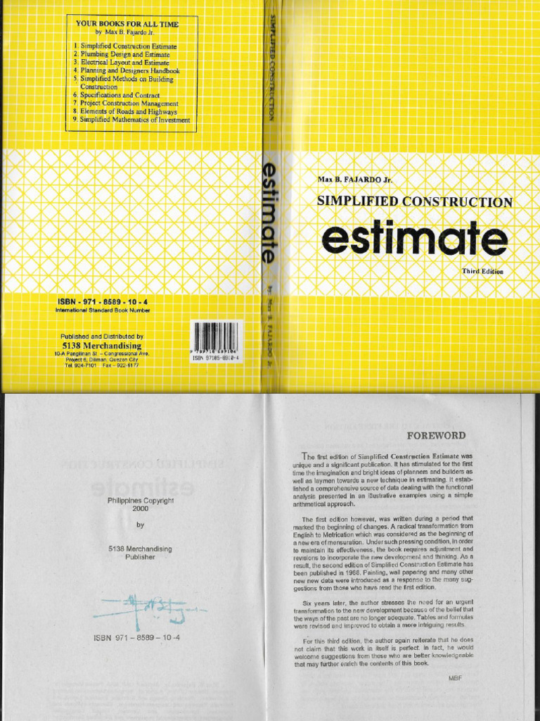 Cost Estimate Max Fajardo PDF Free | PDF