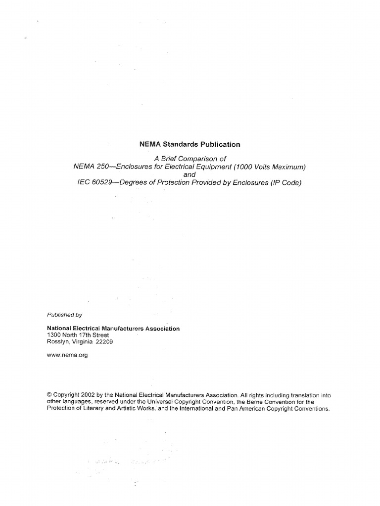 NEMA 250 IEC | PDF