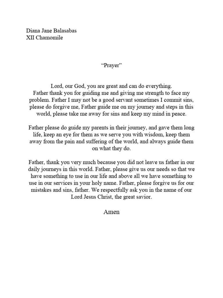 Prayer To Use | PDF | Religion & Spirituality