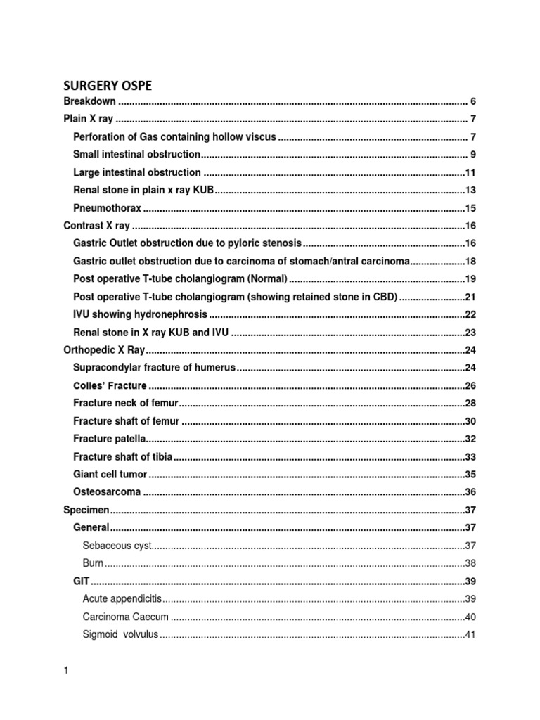 Surgery Ospe | PDF | Stomach | Arm