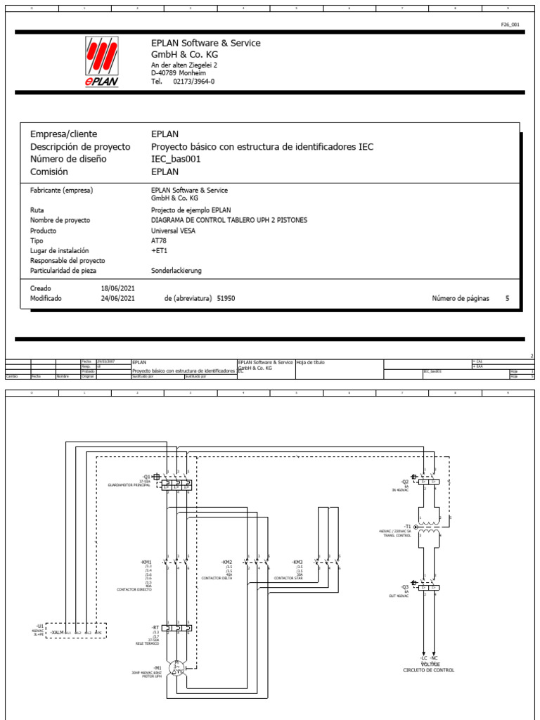 Diagrama de Control Tablero Uph 2 Pistones - Actualizado | PDF