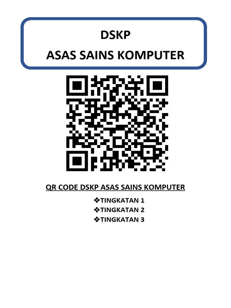QR Code DSKP | PDF | Komputer