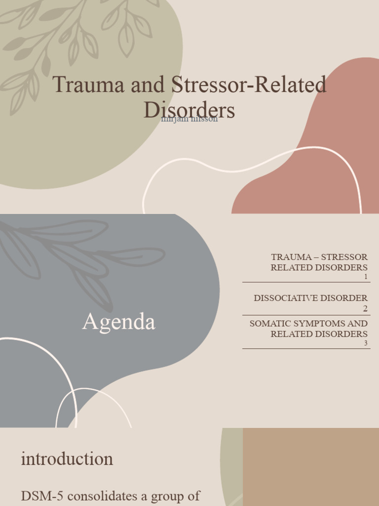 Trauma - Stressor Related Disorder | PDF | Obsessive–Compulsive ... Trauma - Stressor Related Disorder | PDF | Obsessive–Compulsive ...