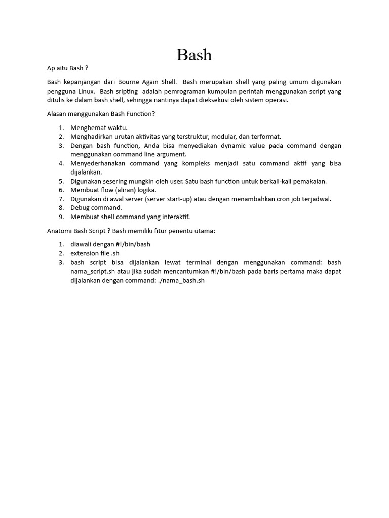 Bash | PDF
