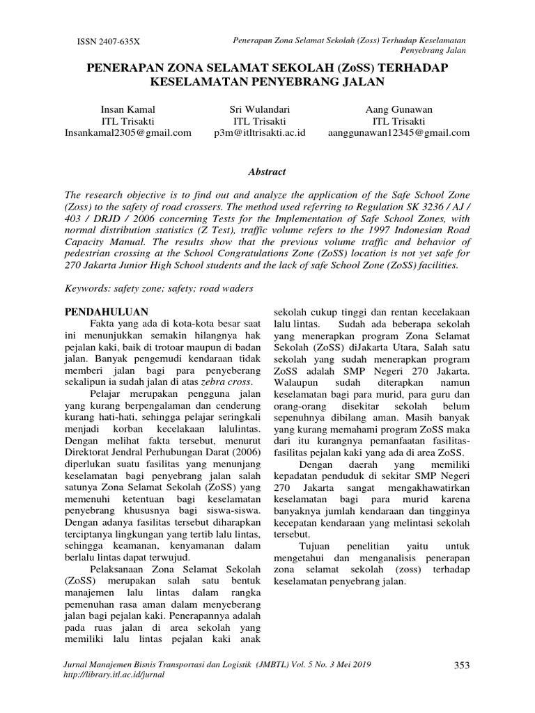Penerapan ZOSS untuk Keselamatan Siswa | PDF | Sains & Matematika