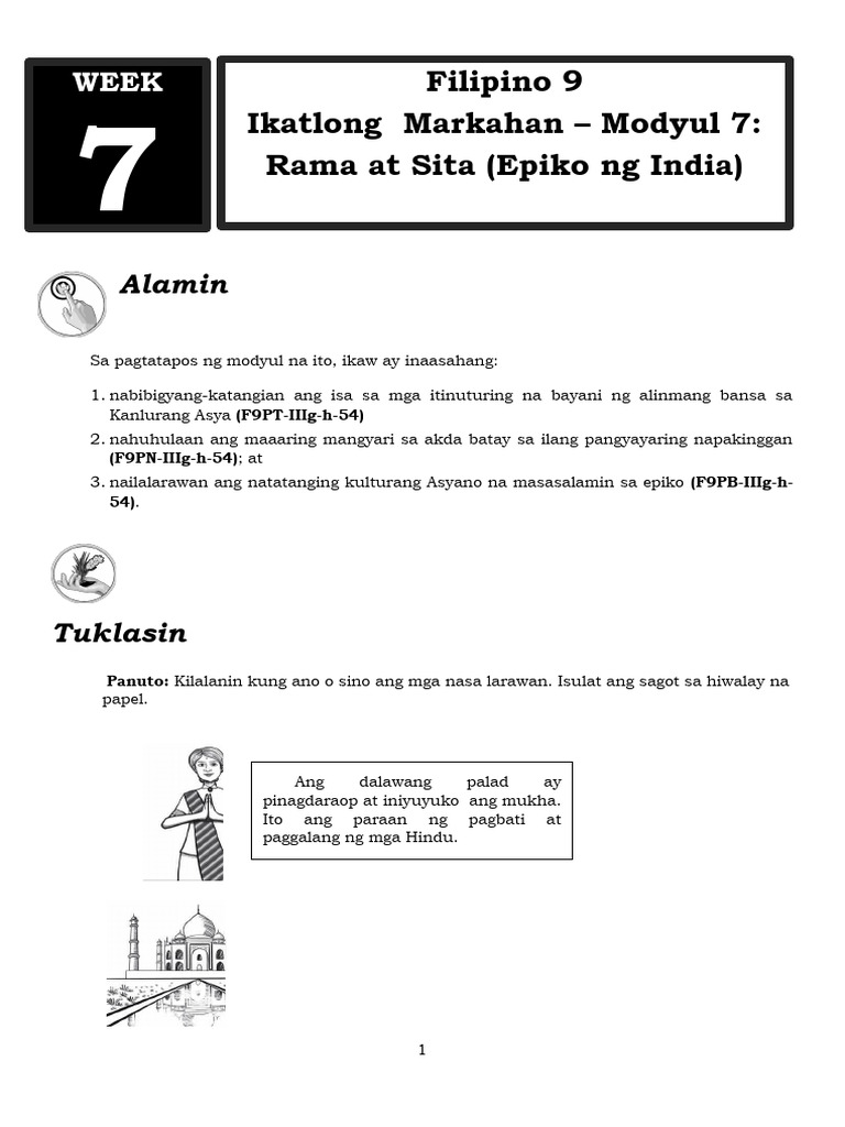Filipino 9 3rd Quarter Module 7 | PDF