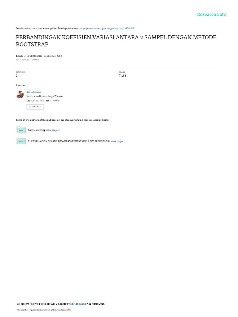 Adi Setiawan | PDF | Statistics | Probability And Statistics