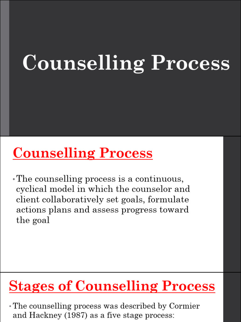 Counselling Process | PDF | Counseling Psychology | Communication