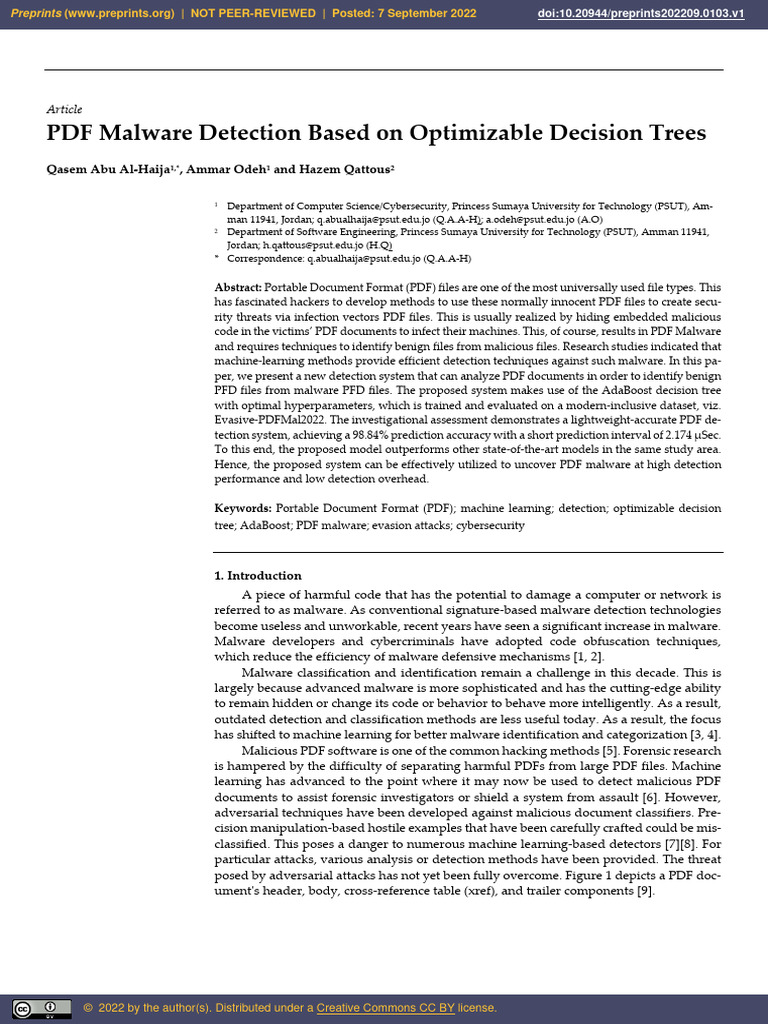 Malware Detection | PDF | Malware | Machine Learning