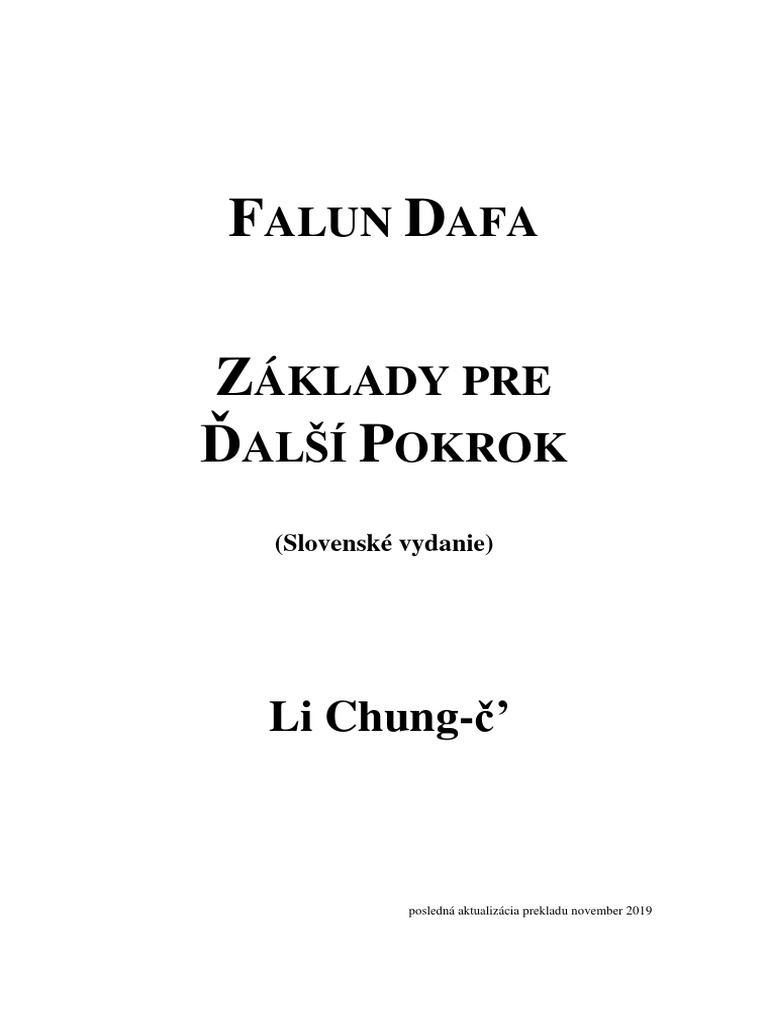 Základy Pre Dalsi Pokrok | PDF Základy Pre Dalsi Pokrok | PDF
