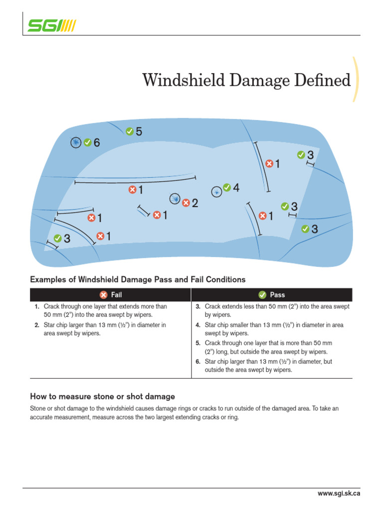 Windshield Damage | PDF | Vehicle Technology | Automotive Technologies