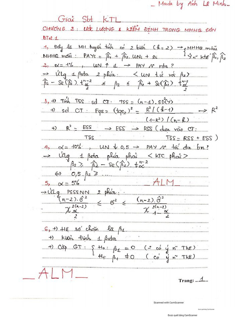 Giải Sbt Ktl Alm | PDF