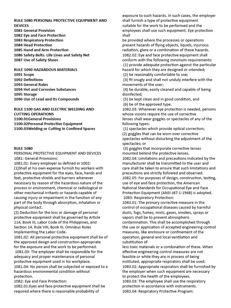 Personal Protective Equipment Guidelines | PDF | Personal Protective ...