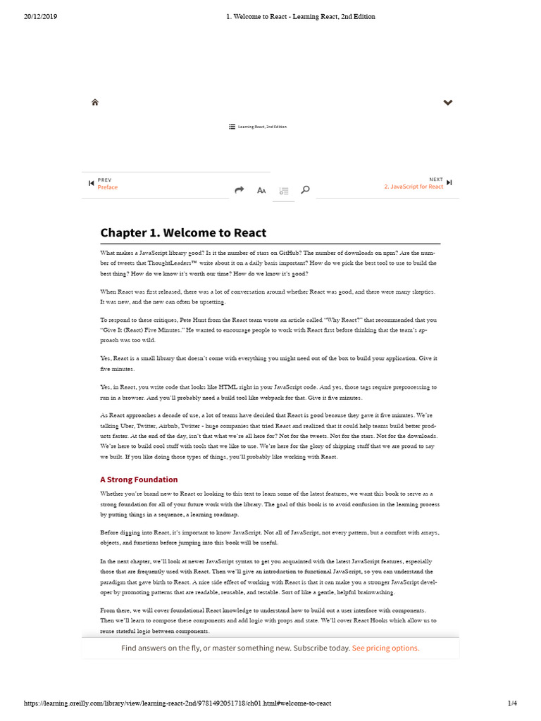 Welcome To React Learning React 2nd Edition Pdf