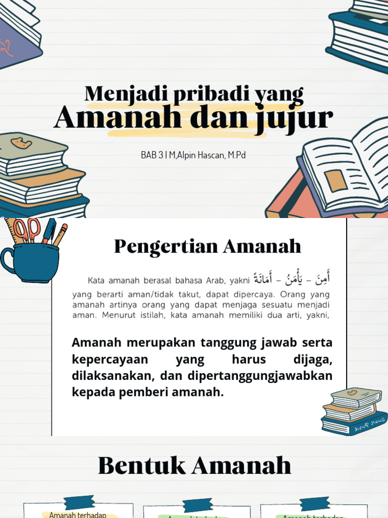 Amanah Dan Jujur | PDF