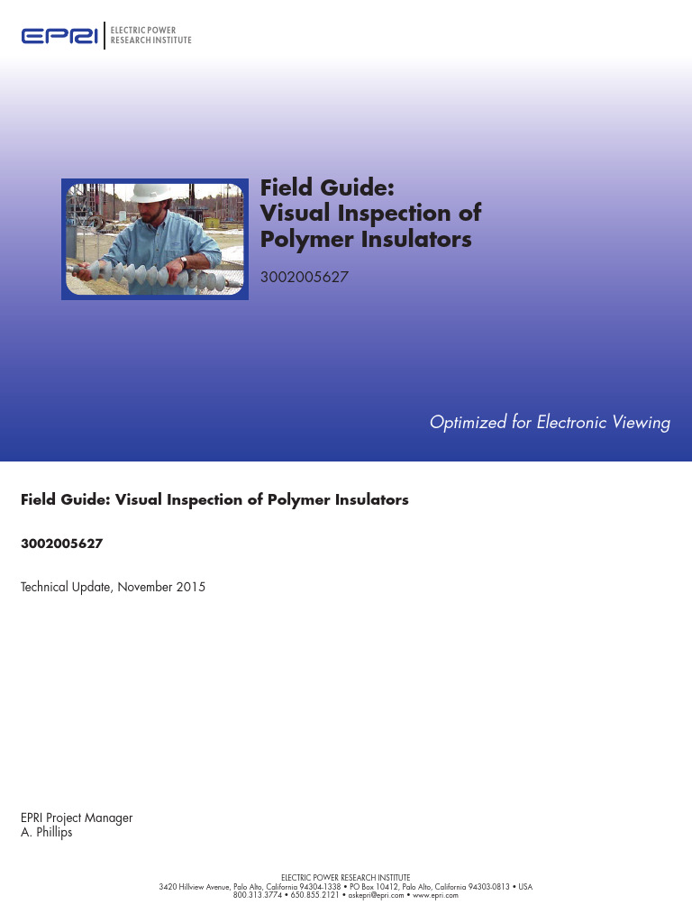Field Guide - Visual Inspection of Polymer Insulators | PDF | Insulator ...
