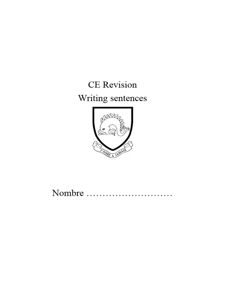 CE Revision - Writing Sentences | PDF