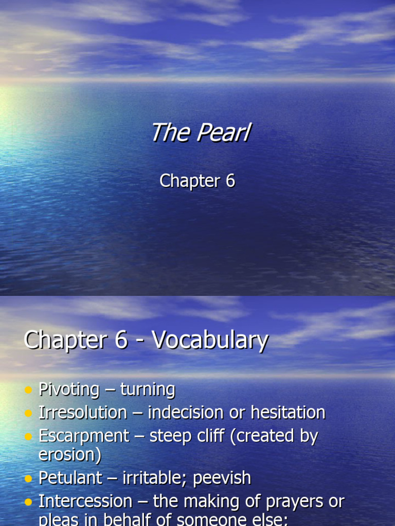The Pearl Chapter 6 | PDF