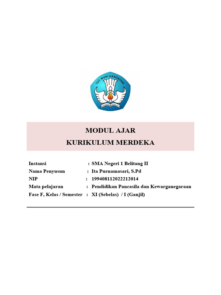 Modul Ajar Bagian 1. | PDF