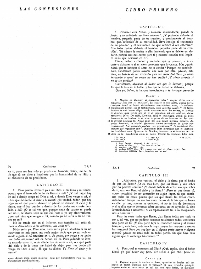 AgostiÃ o de Hipona, CONFESIONES | PDF | Religión y espiritualidad