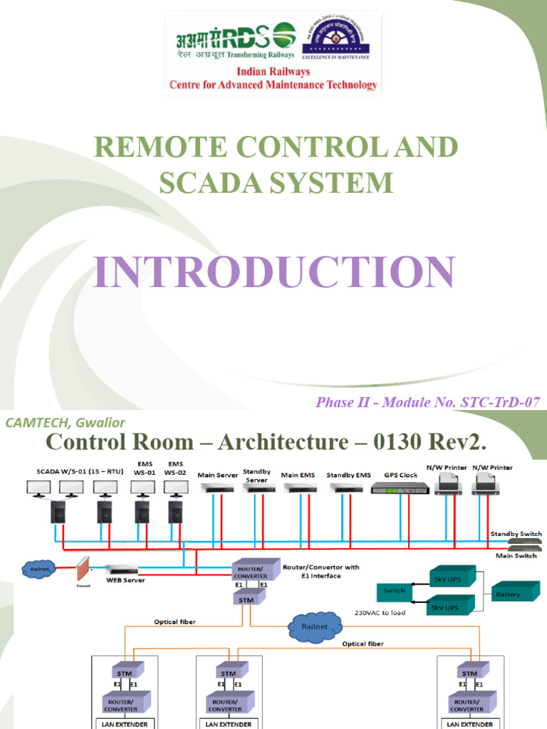 SCADA & Remote Control in Railways | PDF | Modulation | Frequency ...
