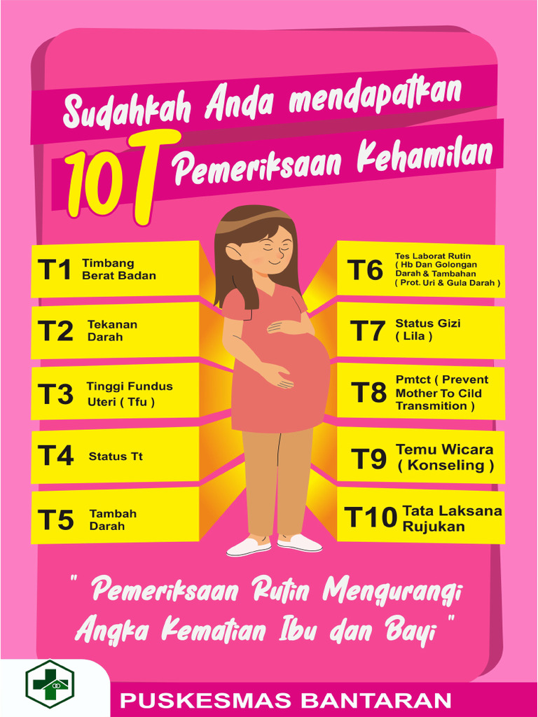 Poster 10 T Pemeriksaan Kehamilan | PDF