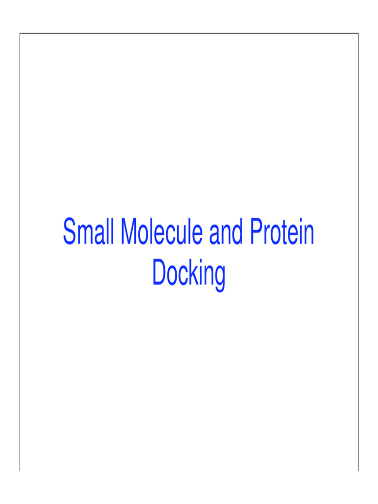 Lecture 18 | PDF | Docking (Molecular) | Cluster Analysis