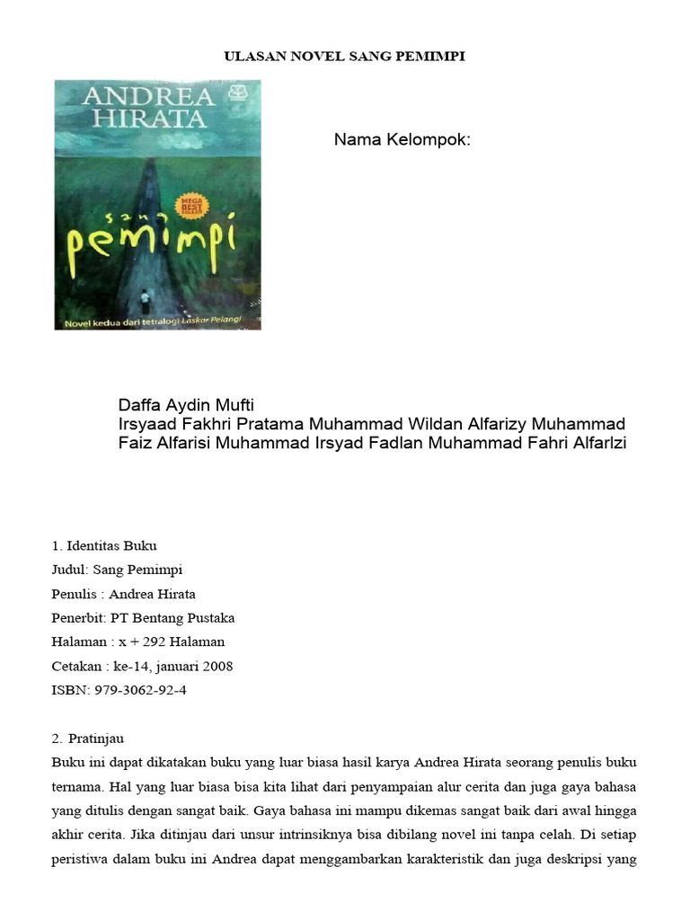Novel Sang Pemimpi | PDF