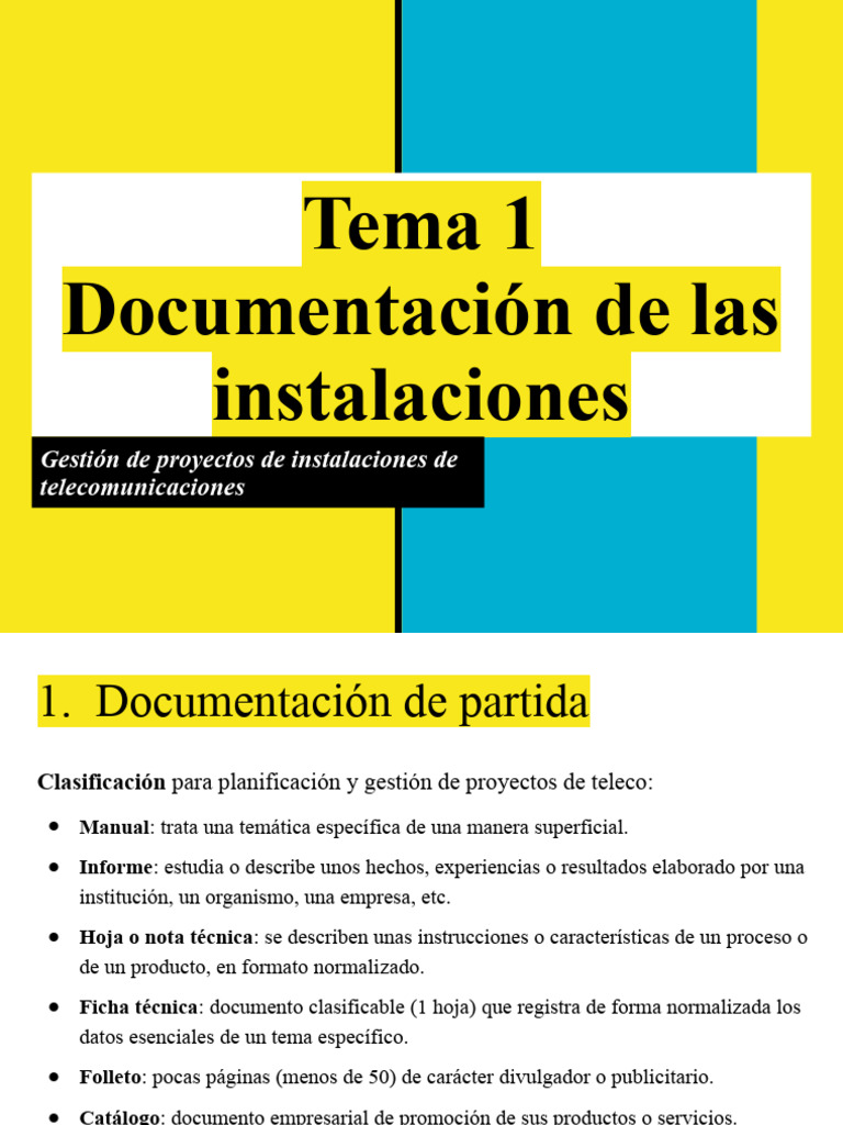 Tema 1. Documentación de Las Instalaciones | Descargar gratis PDF | Presupuesto | Diseño