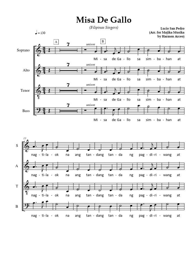 02 Misa de Gallo Choir | PDF