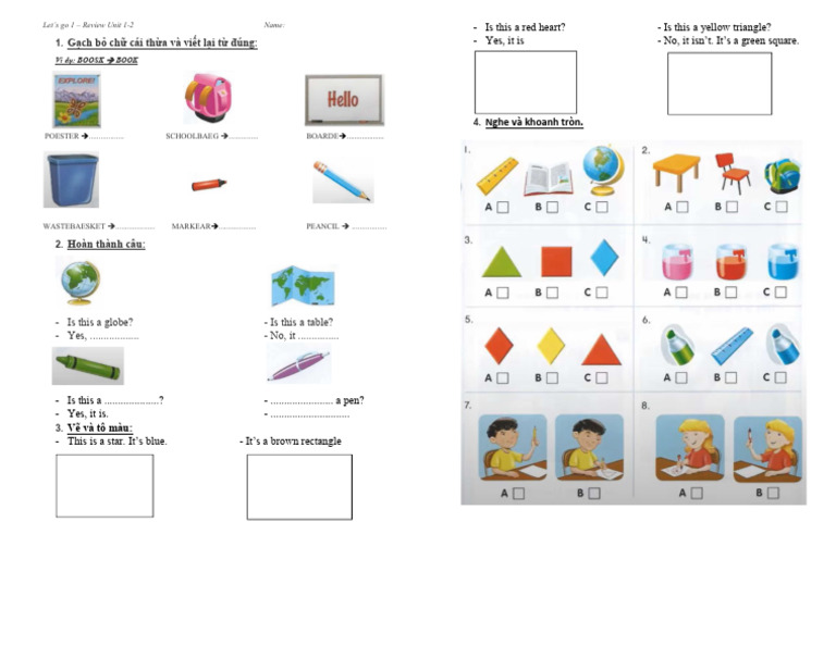 Let's Go 1 Test | PDF