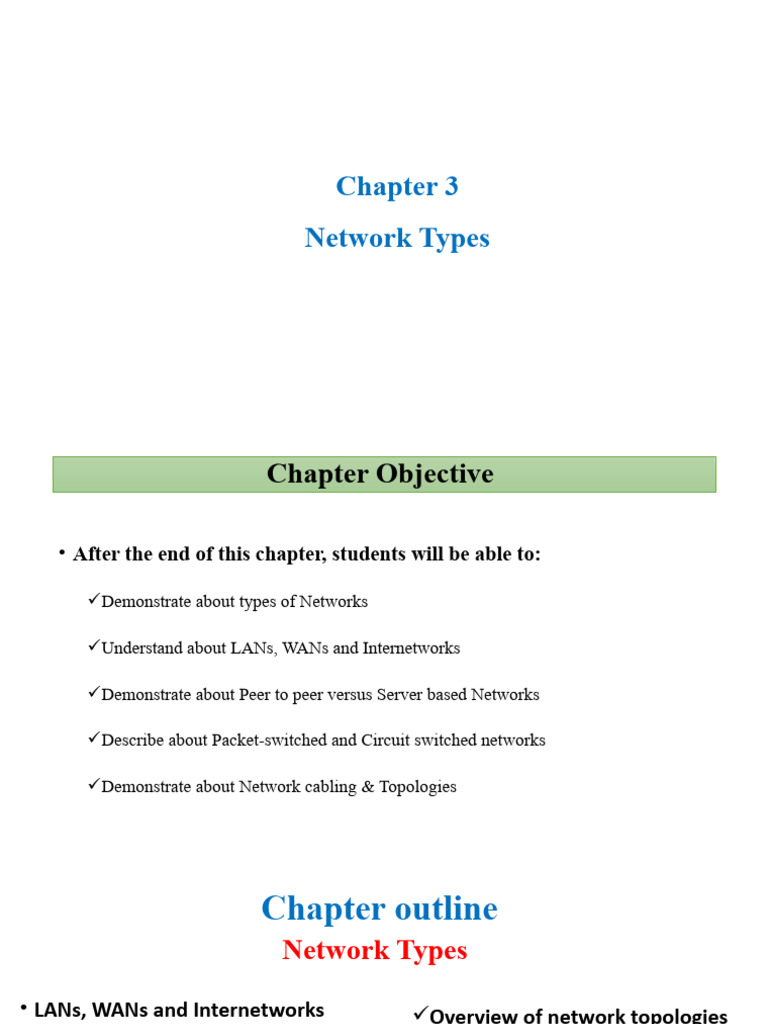 Chapter 3 Network Types | PDF | Network Topology | Computer Network