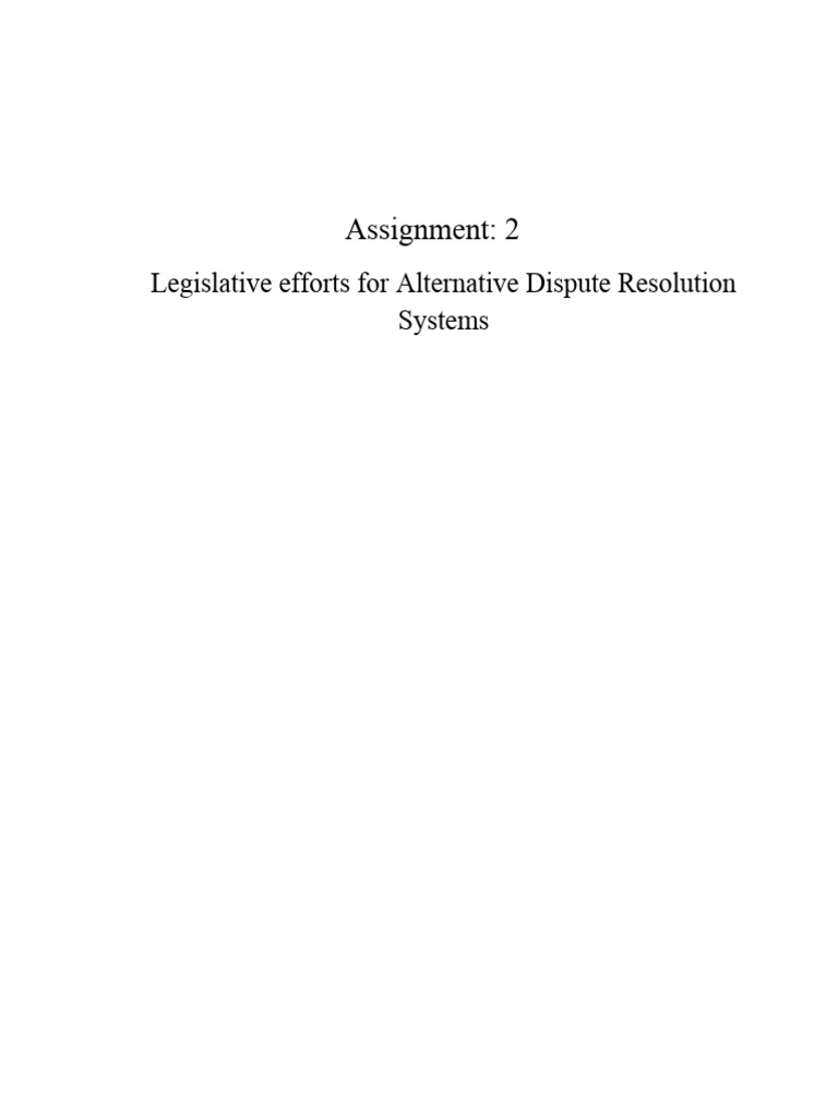 Assignment 2 ADR | PDF