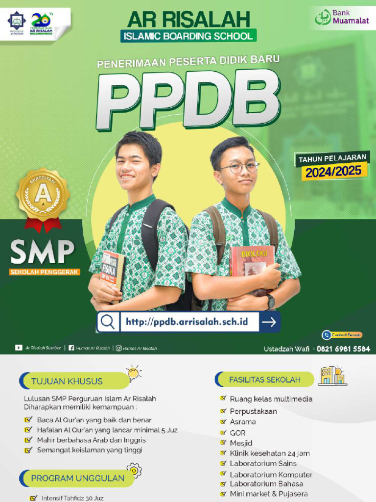Brosur SMP Ar Risalah Padang | PDF