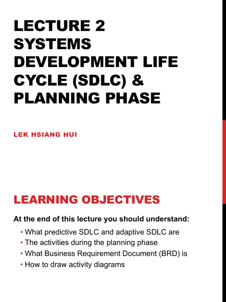 L2 SDLC - Planning Phase | PDF | Unified Modeling Language | Computer Science