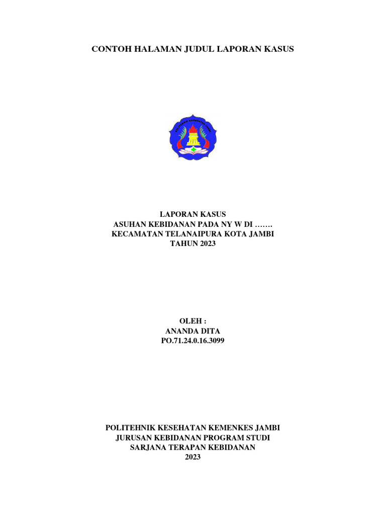 Contoh Laporan Kasus | PDF