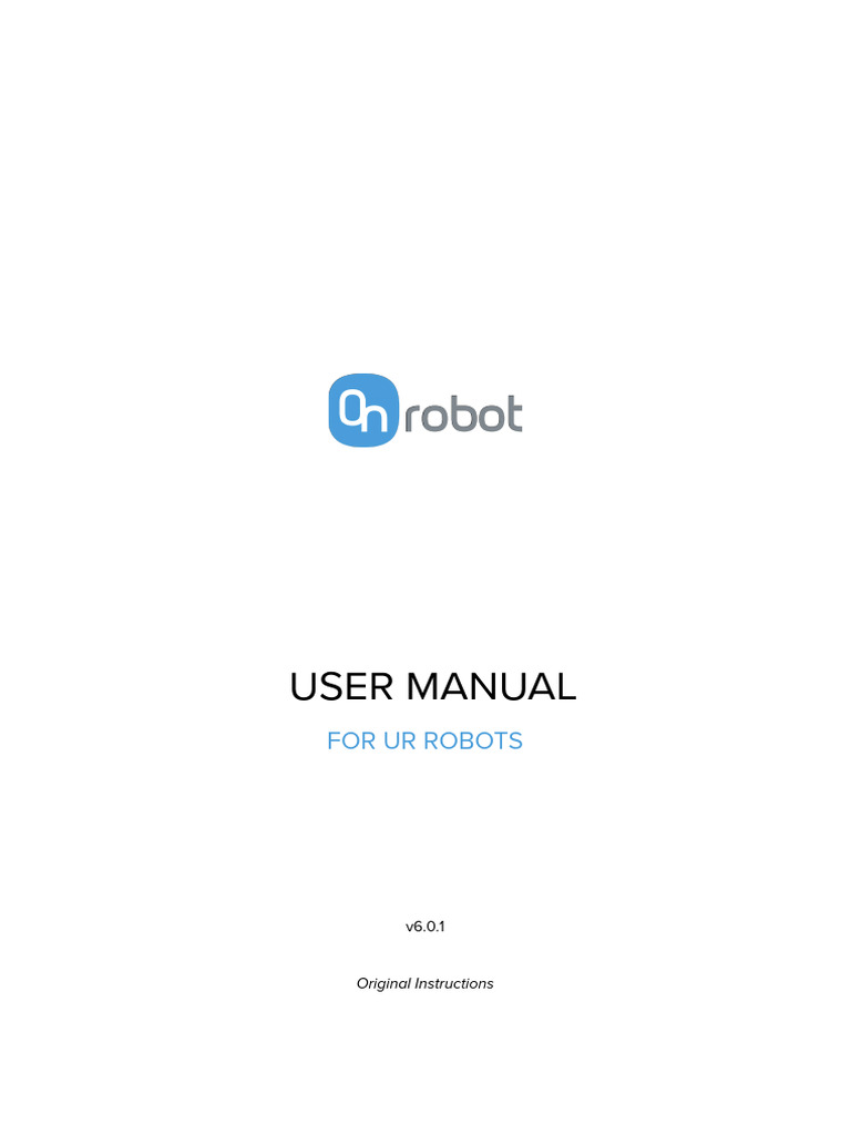 User Manual For UR Robots Quick Changer VGC10 v6.0.1 en | PDF