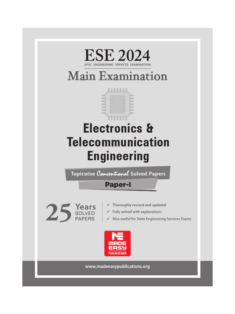 Ec Ese Conventional Book Paper 1 2024 Pdf Technology Engineering