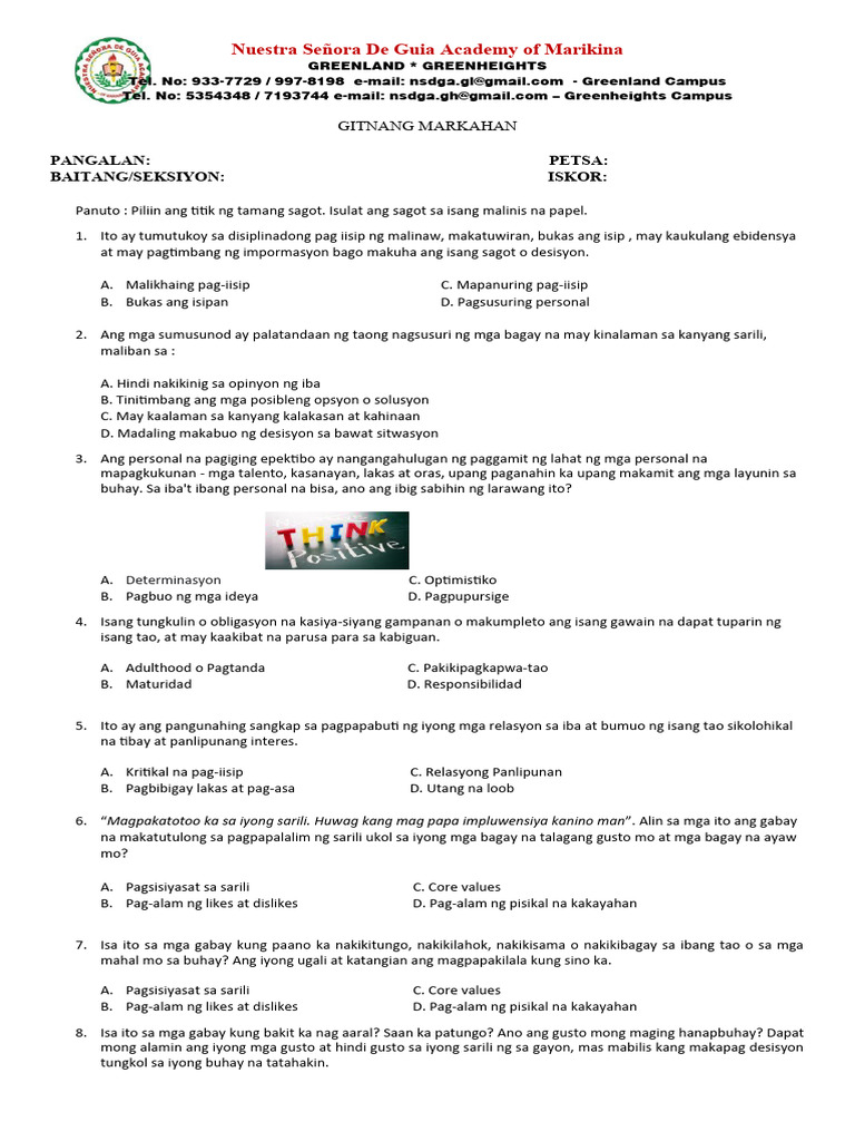 Midterm Exam Perdev | PDF