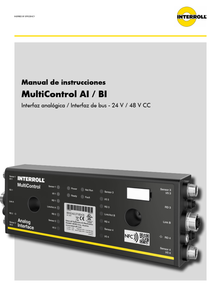 User Manual MultiControl ES | PDF | Fuente de alimentación | Conector eléctrico