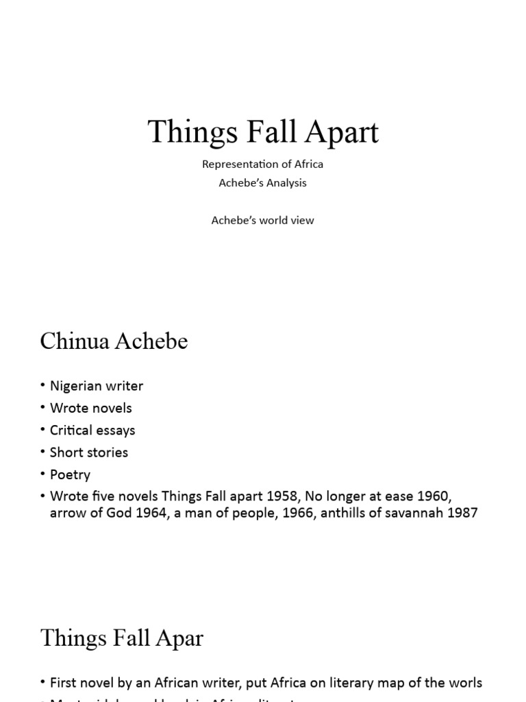 Things Fall Apart | PDF