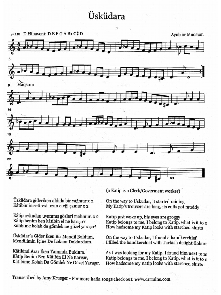 Uskudara Song | PDF