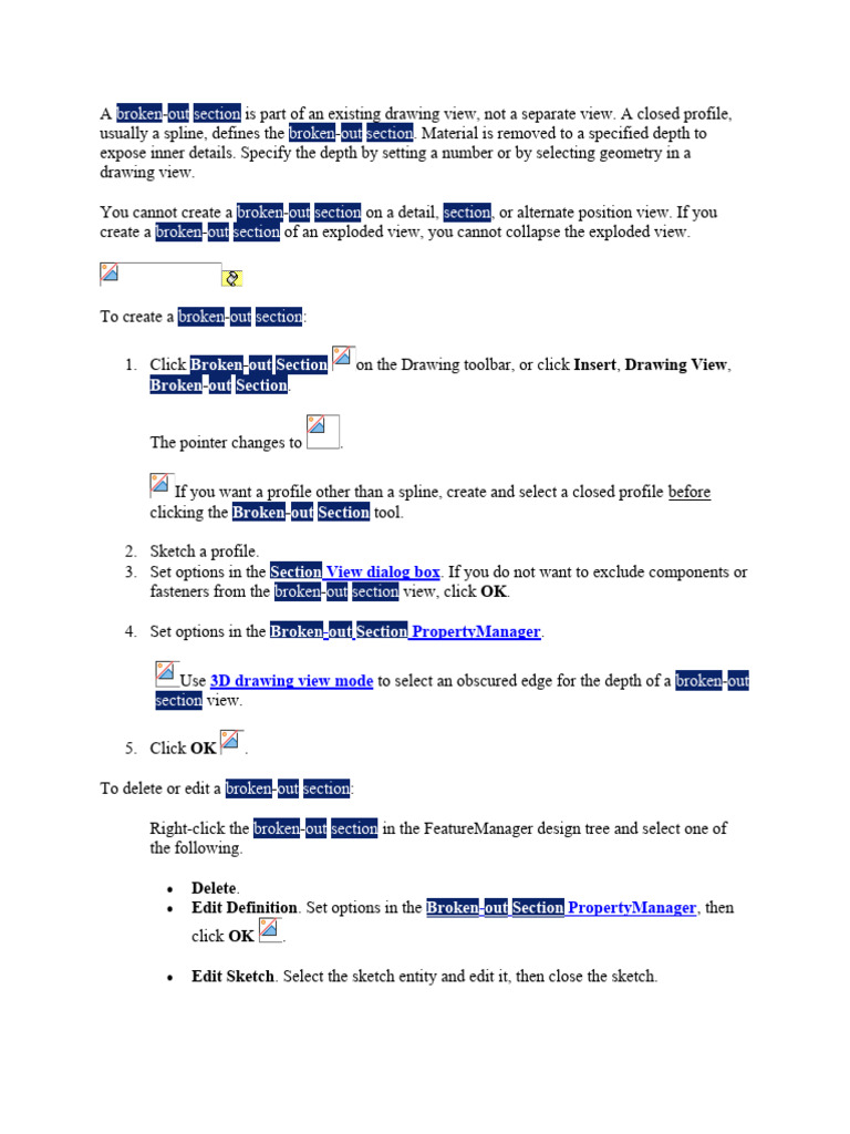 Solid Broken Out Section | PDF