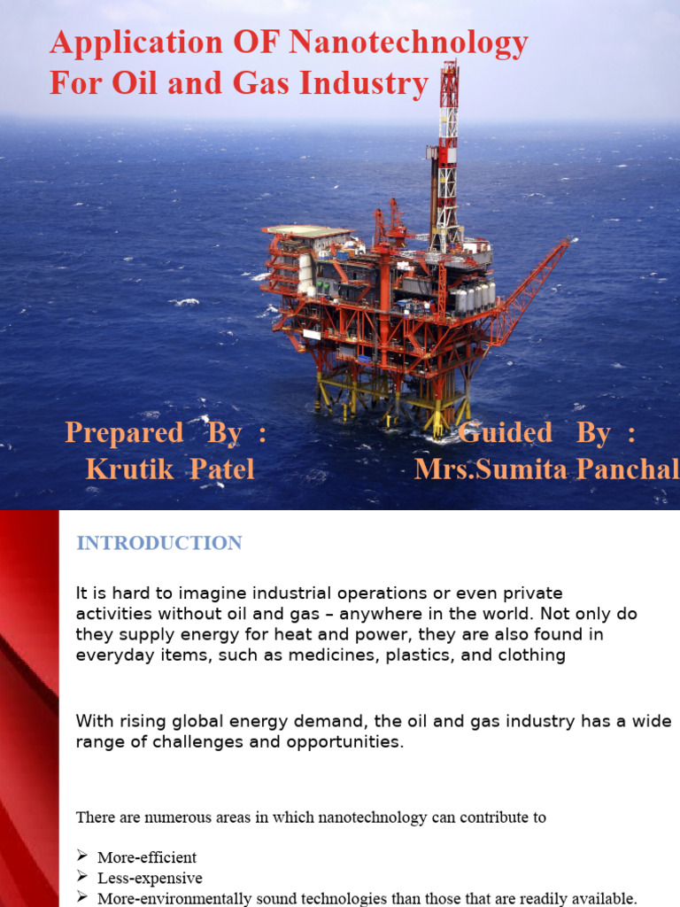 Application of Nanotechnology For Oil and Gas Industry | PDF ...