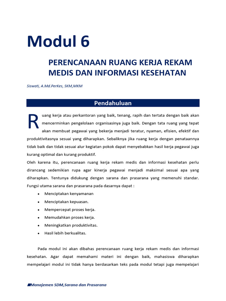 Modul 6 MSDM | PDF