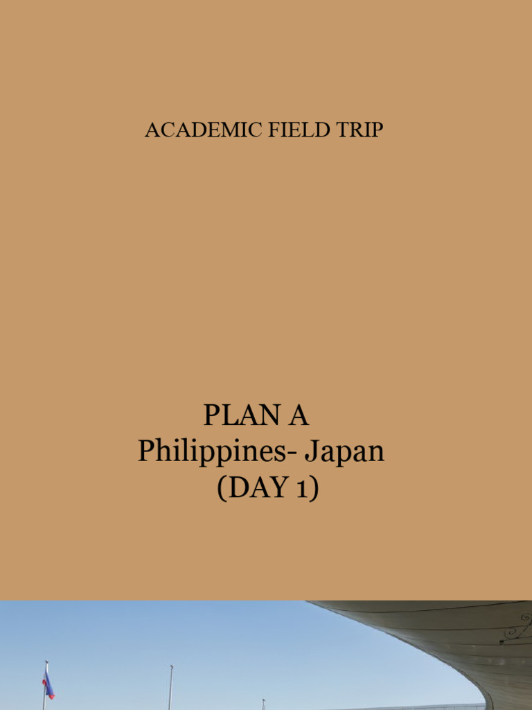 Philippines-Japan Academic Trip Plan | PDF