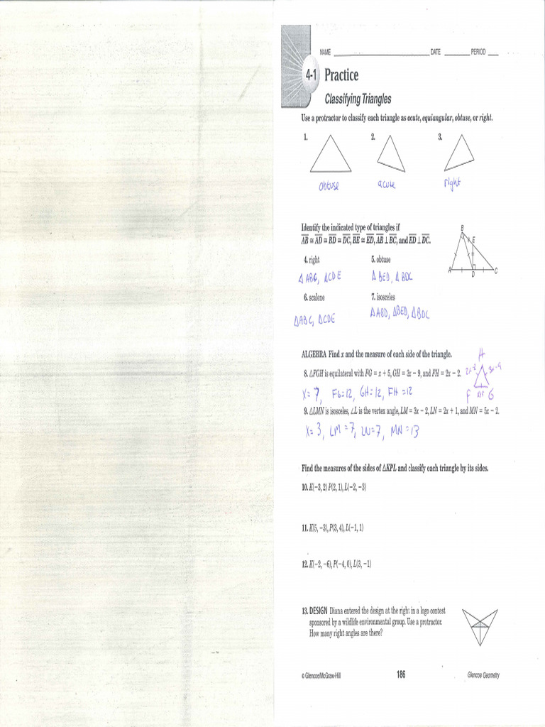 4.1-4.2 Homework Answers | PDF
