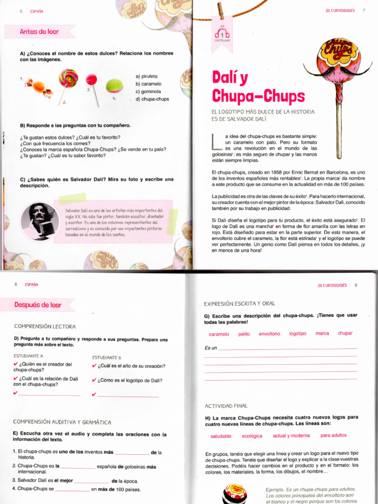 20 Curiosidades A1+ 6-9 Dali y Chupa-Chups | PDF