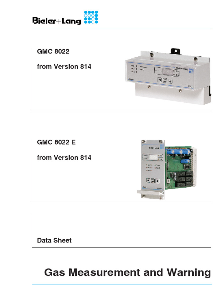 Gas Measurement and Warning: GMC 8022 From Version 814 | PDF | Relay ...