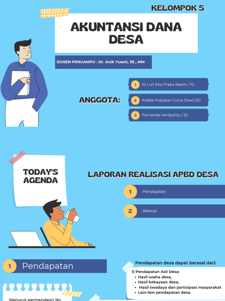 Akuntansi Dana Desa: Pendapatan dan Belanja | PDF